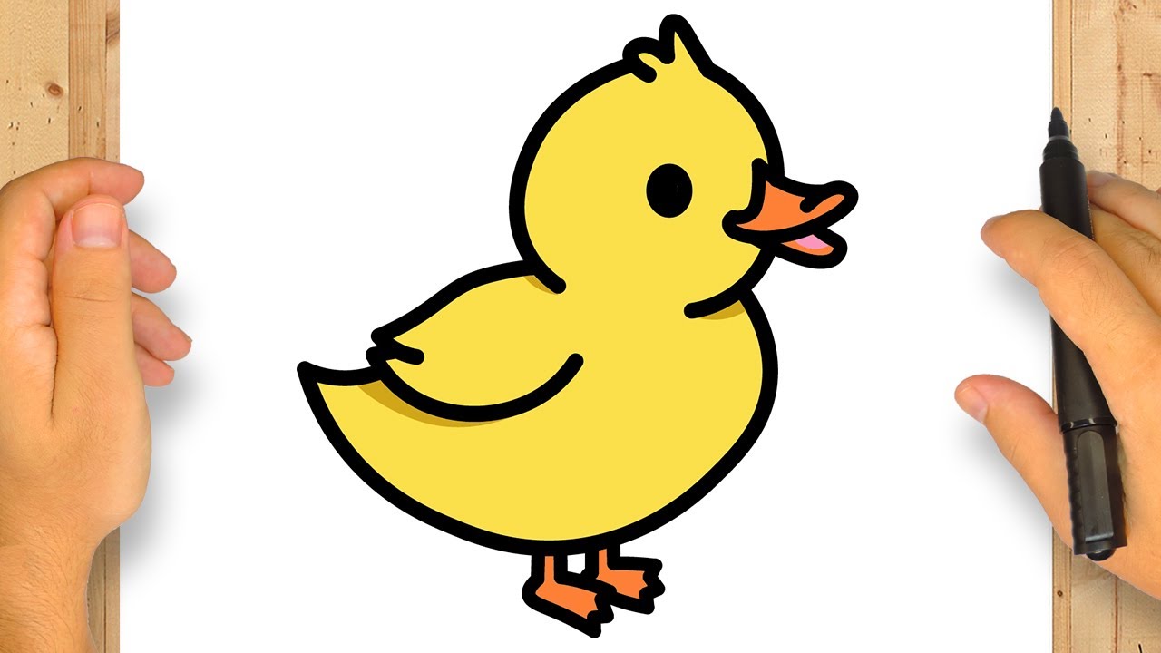 CARA MENGGAMBAR BEBEK | Langkah demi Langkah Sederhana dan Mudah - YouTube