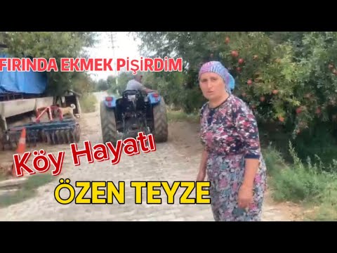 Köyde fırında yaptigim ekmekleri pişirdim- Köy Hayatı Sevenler