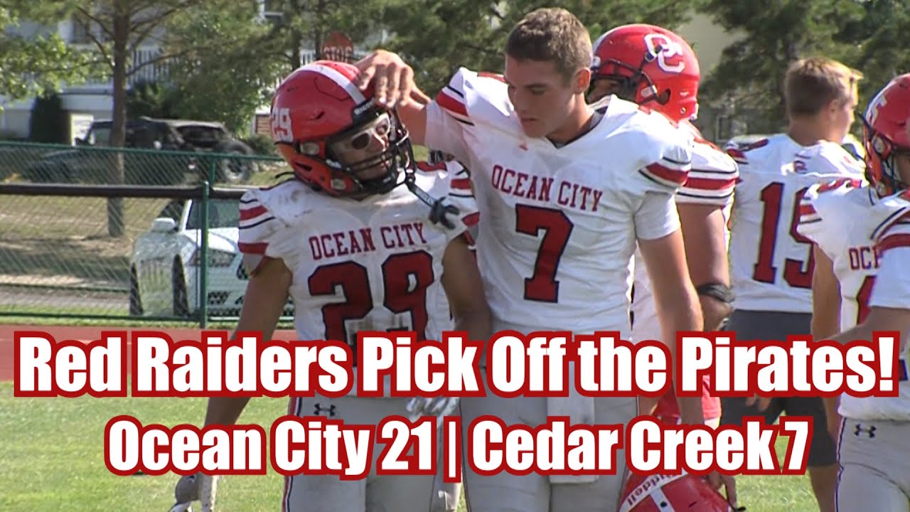 Ocean City 21 Cedar Creek 7 | Week 2 Football | Jack Hoag 2 TDs + INT ...