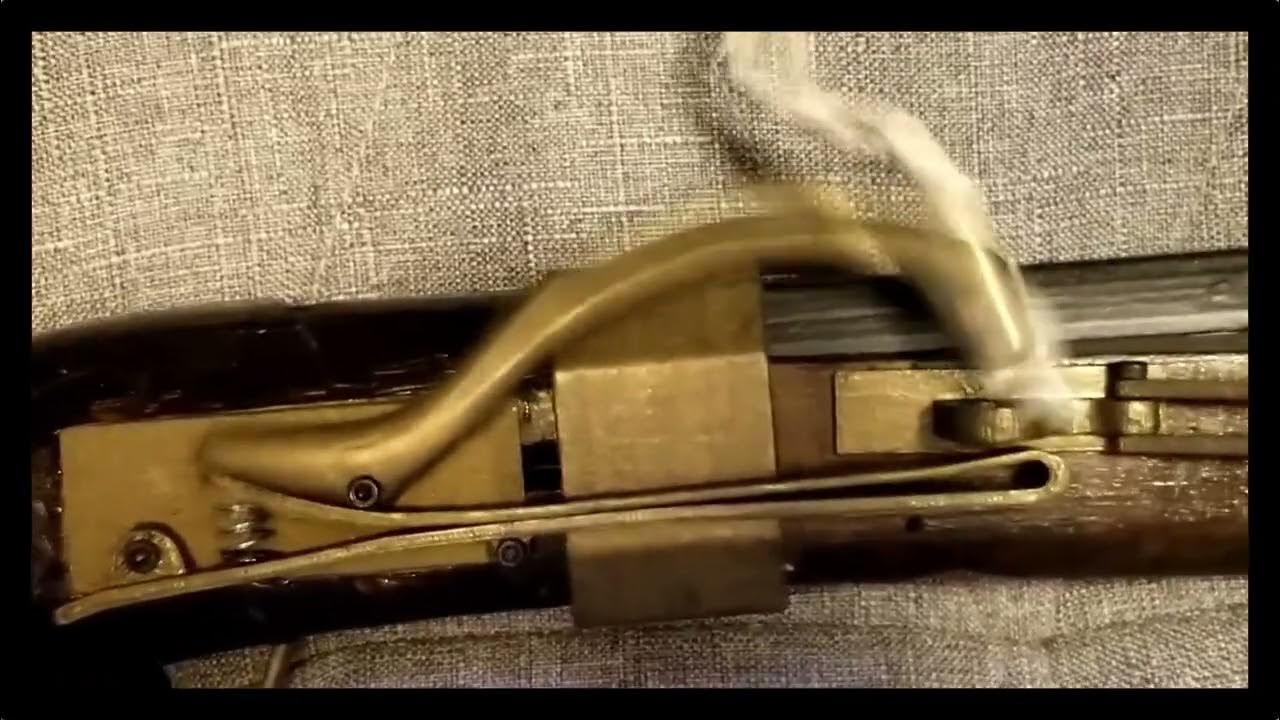 001 [Actual speed - Full AUTO 1min] DIY matchlock airsoft rifle - YouTube