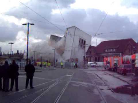 Demolition by explosives - The second building - YouTube