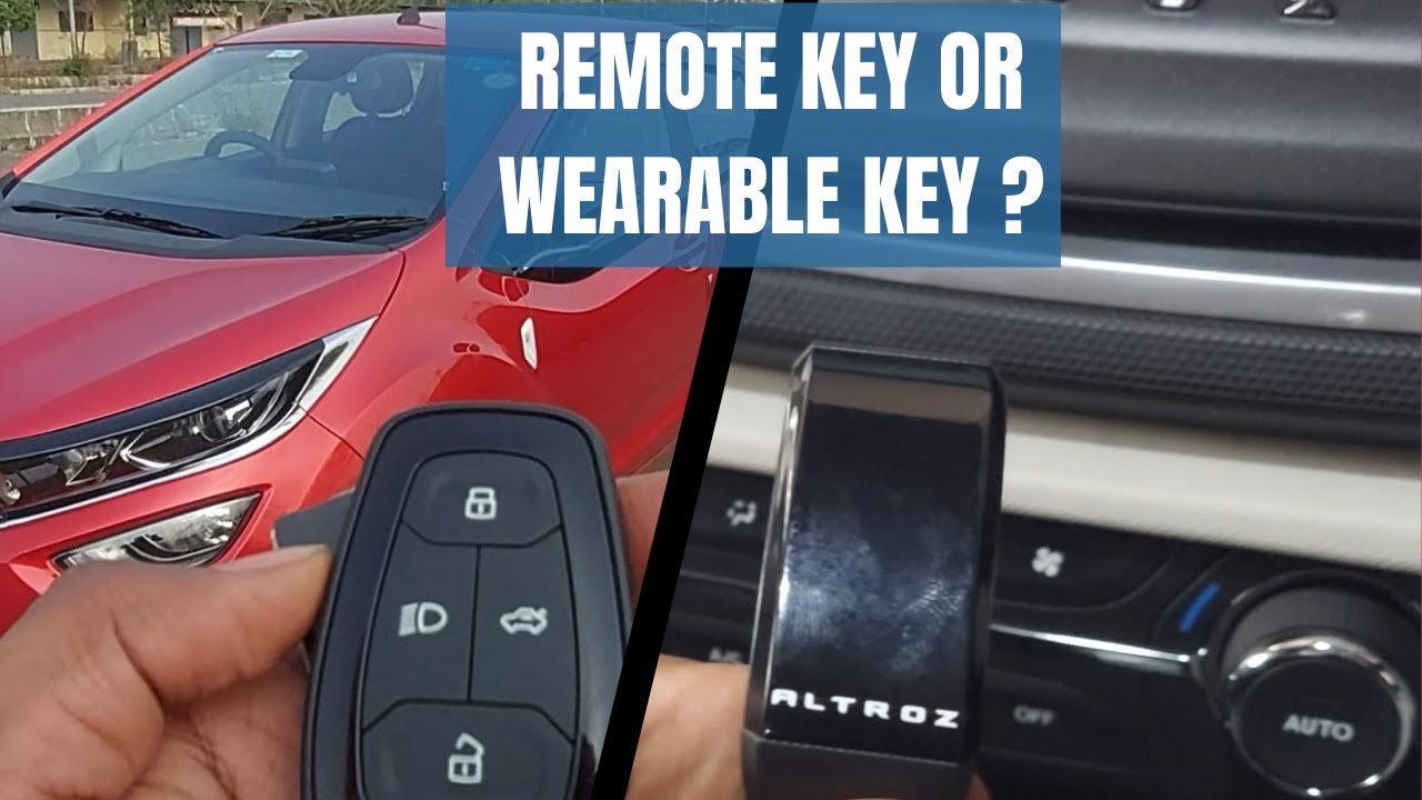 How to use Tata Altroz Remote Key & Wearable Key Features ? - YouTube