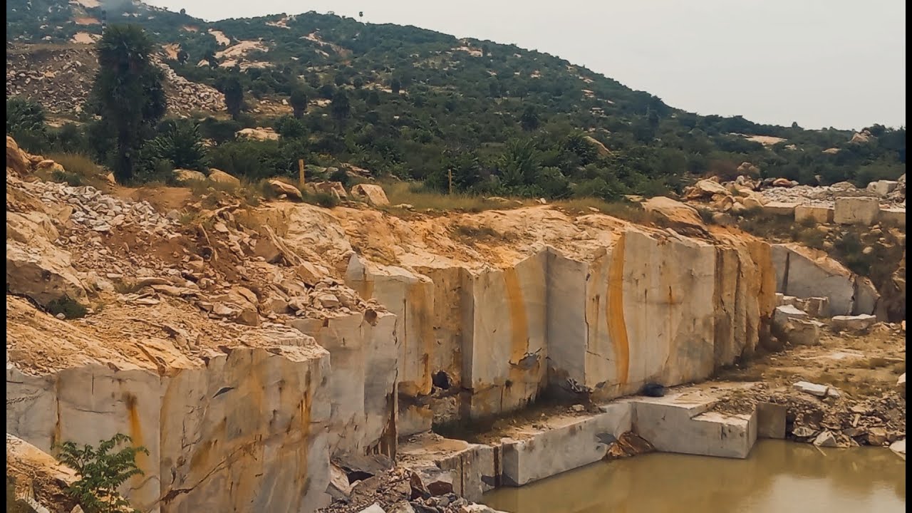 How to make granite in quarry - YouTube