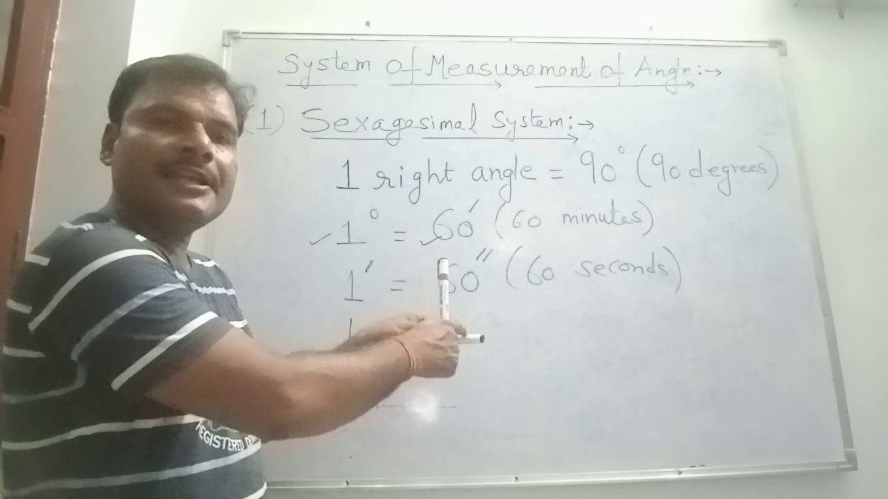 Degree system of angle measurement,sexagesimal system - YouTube