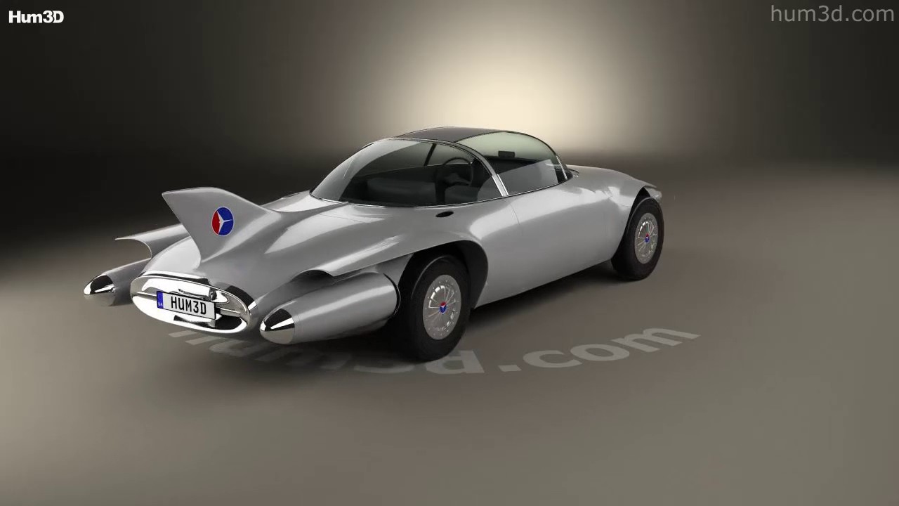 GM Firebird II 1956 3D model by 3DModels.org - YouTube