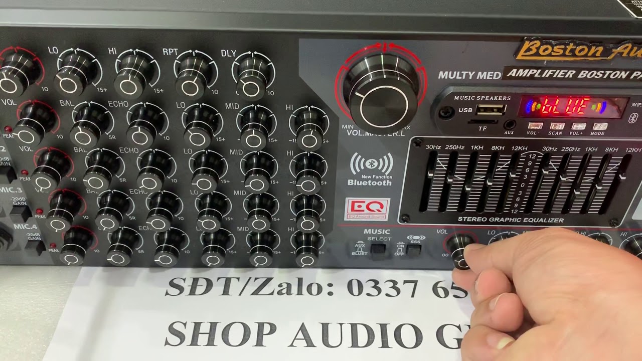 Đẩy liền vang boston pa-1200 24 sò bluetooth mạch nâng tiếng giảm hú ...