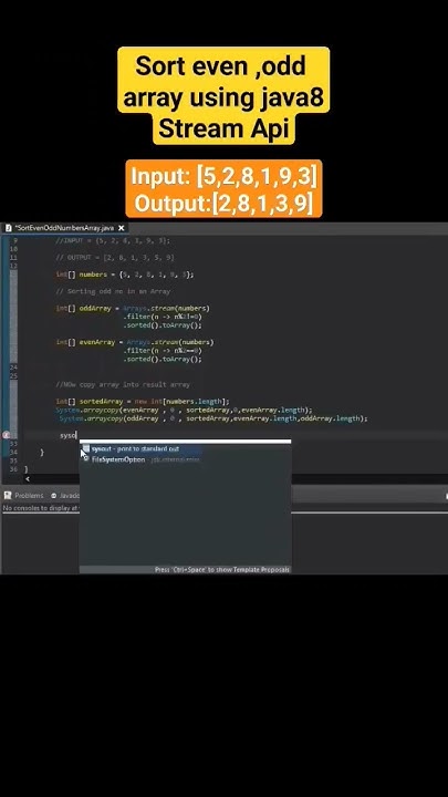 How To Sort An Even And Odd Array Using Java 8 Stream Api 💯 Java Interview Javaforbeginners