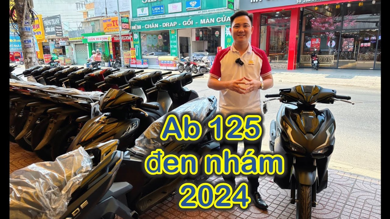 Ab 125 đen nhám 2024/ Air blade 125 đen nhám 2024 - Nam hihi - YouTube