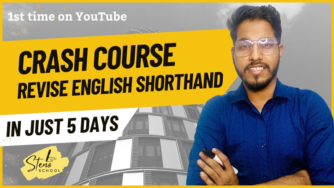 5 day Marathon Course | Complete Pitman Shorthand Book Revision for ...