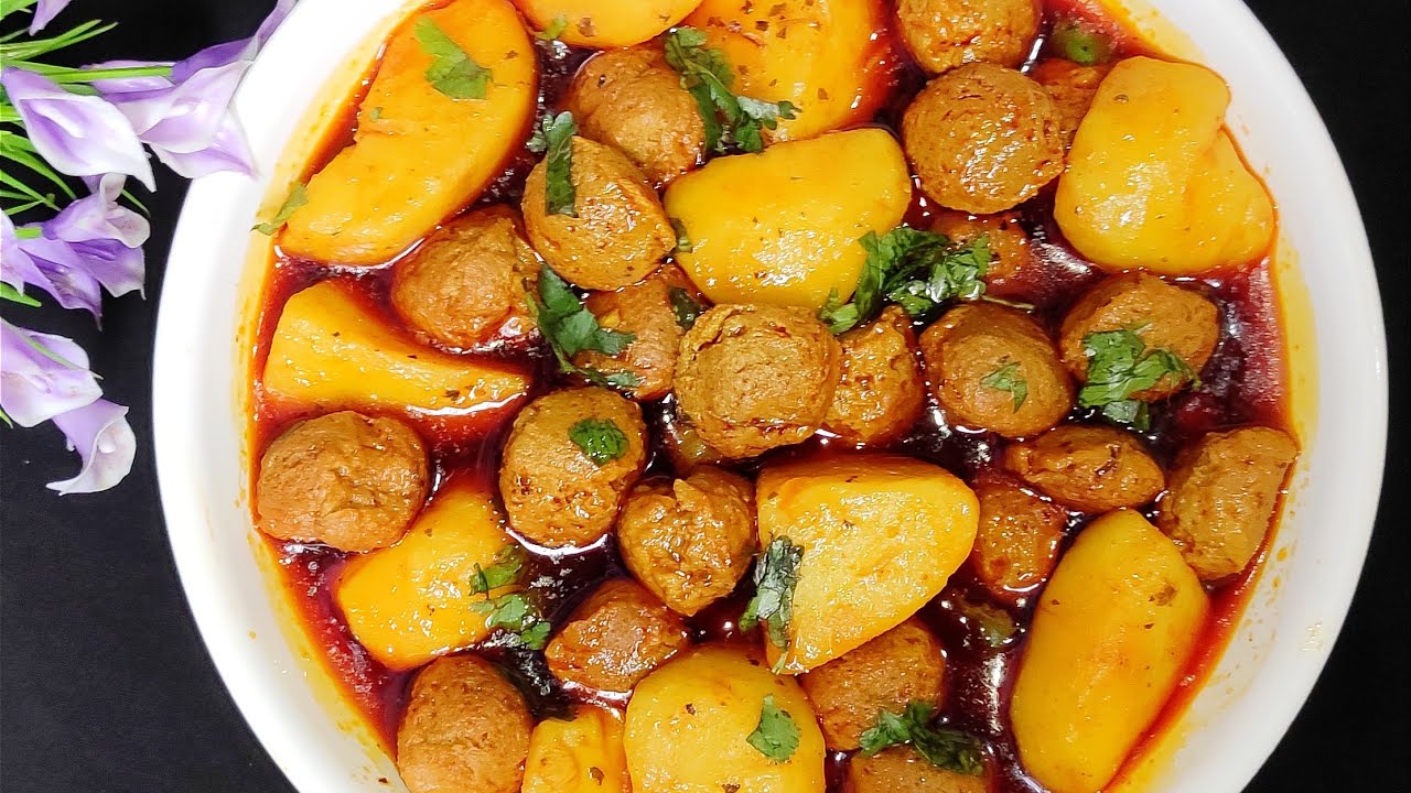 soya chunks recipe/soya /soya chunks aloo recipe/soya chunks aloo ki ...