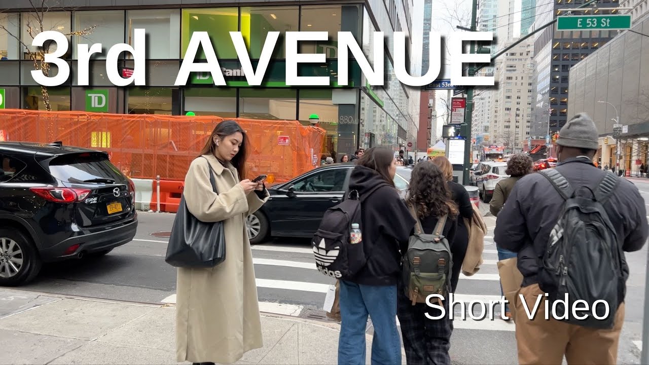 NEW YORK CITY Walking Tour [4K] - 3rd AVENUE (Short Video) - YouTube