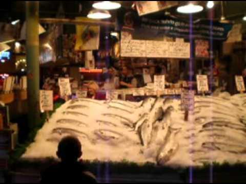 Flying Fish at Pike Place Market - YouTube