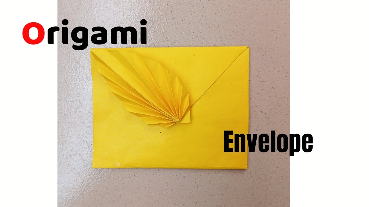 How to make Origami Paper Leaf Envelope with a sheet of paper - YouTube