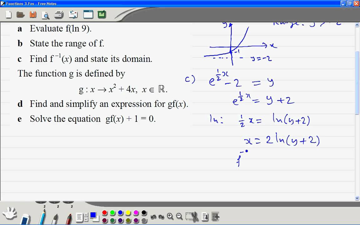 A Level Maths C3 Functions 4.wmv - YouTube