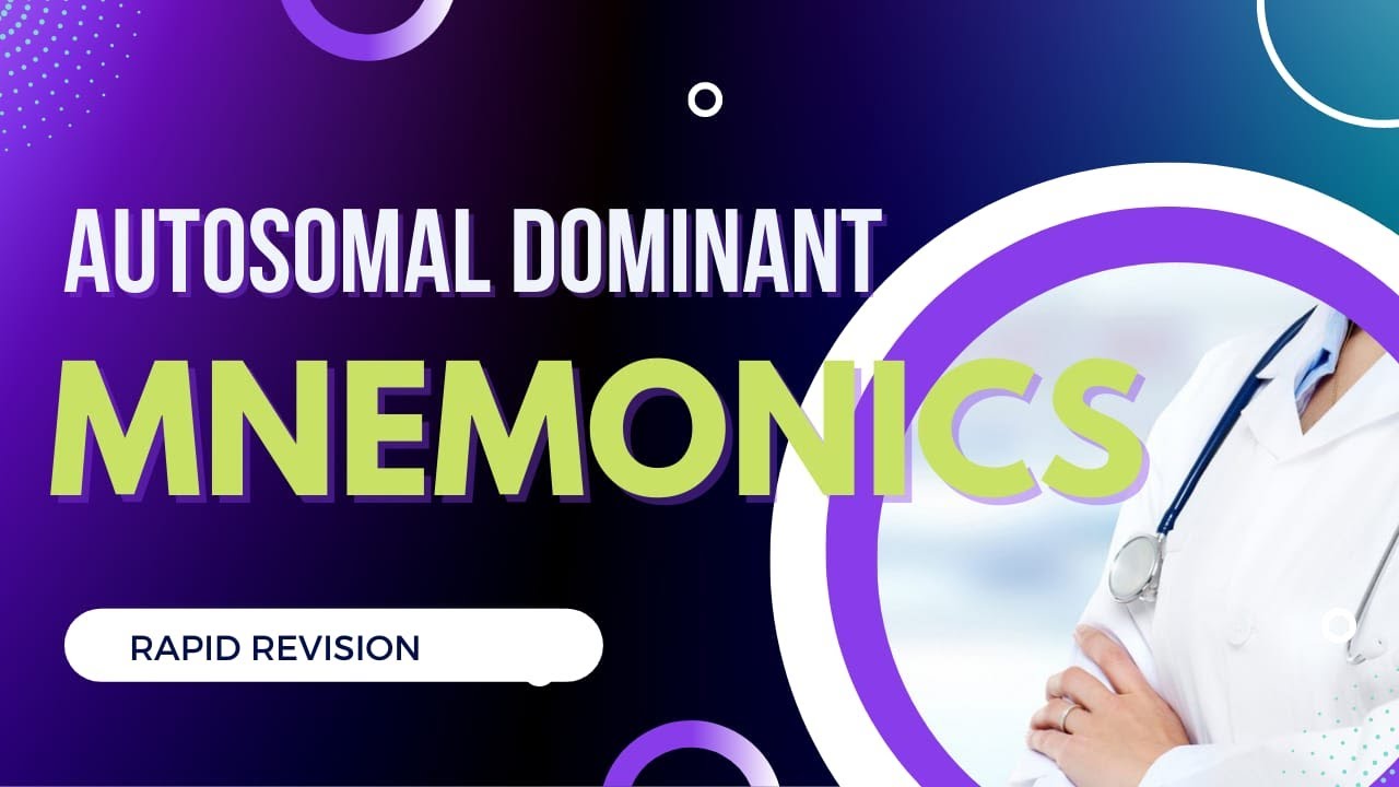 MNEMONICS FOR AUTOSOMAL DOMINANT INHERITANCE |GENETICS| Rapid revision ...