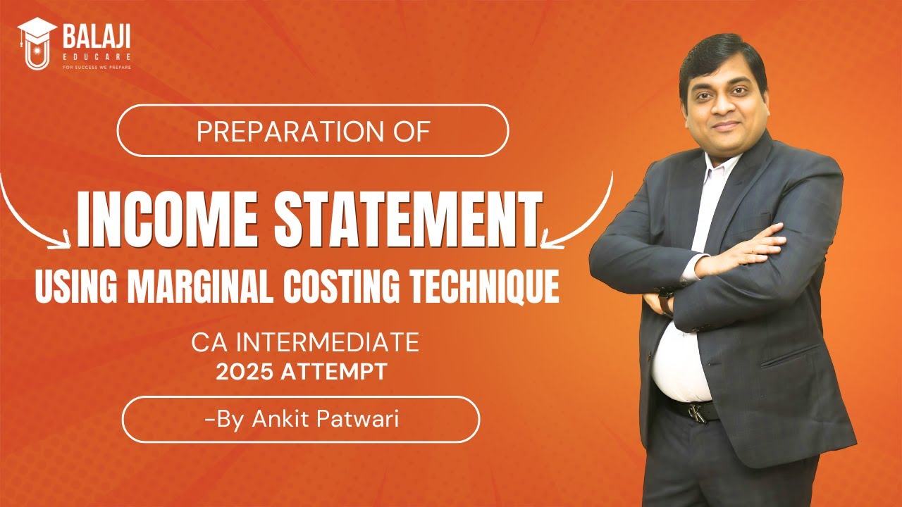 How to Prepare an Income Statement Using Marginal Costing Technique ...