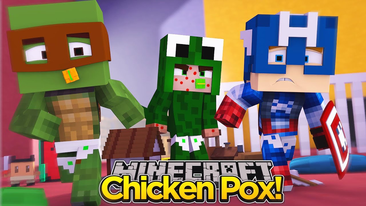 Minecraft Adventure - BABY LITTLE LIZARD HAS THE CHICKEN POX!! - YouTube