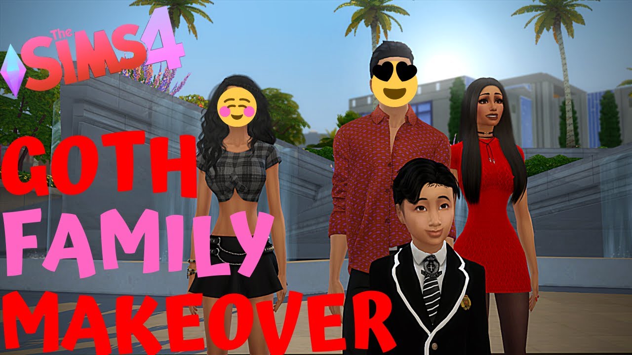 The Goths 🖤 | Sims 4 Iconic Townie Makeover💄 - YouTube