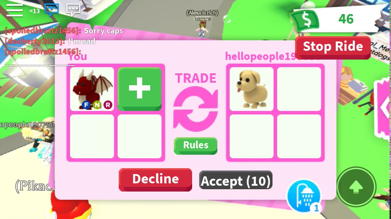 Seeing what people would trade for NEON FLY RIDE LEGENDERY DRAGON ...