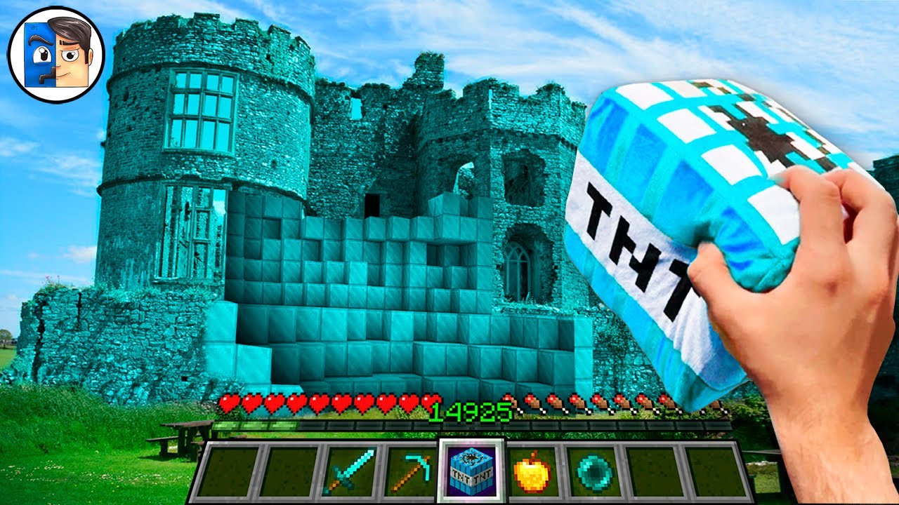 Minecraft in Real Life POV DIAMOND CASTLE Realistic Minecraft RTX ...