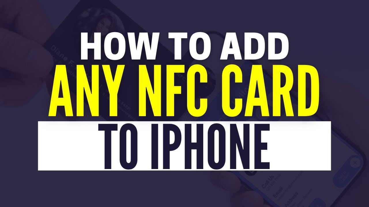 How To Add Any NFC Card To iPhone - YouTube
