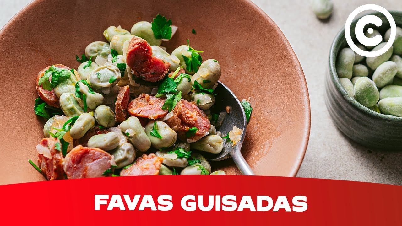 Como fazer Favas Guisadas Com Chouriço - YouTube