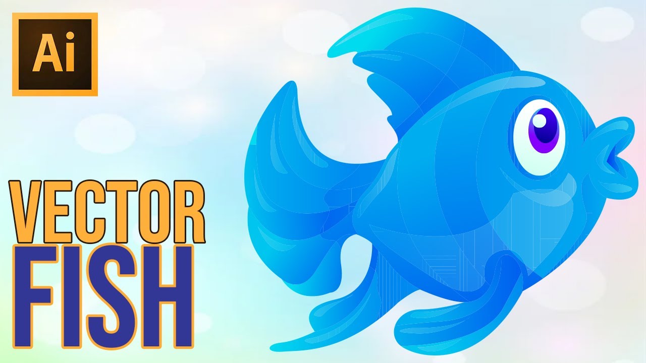 Adobe Illustrator Tutorial | How to Draw Fish Vector Part 1 - YouTube