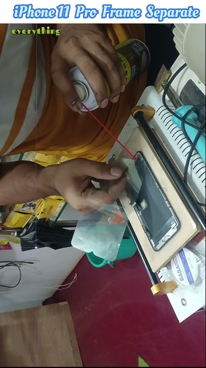 iPhone 11 Pro Combo Frem Separator/How To iPhone Oca Tuch Glass Change Very easily | - YouTube