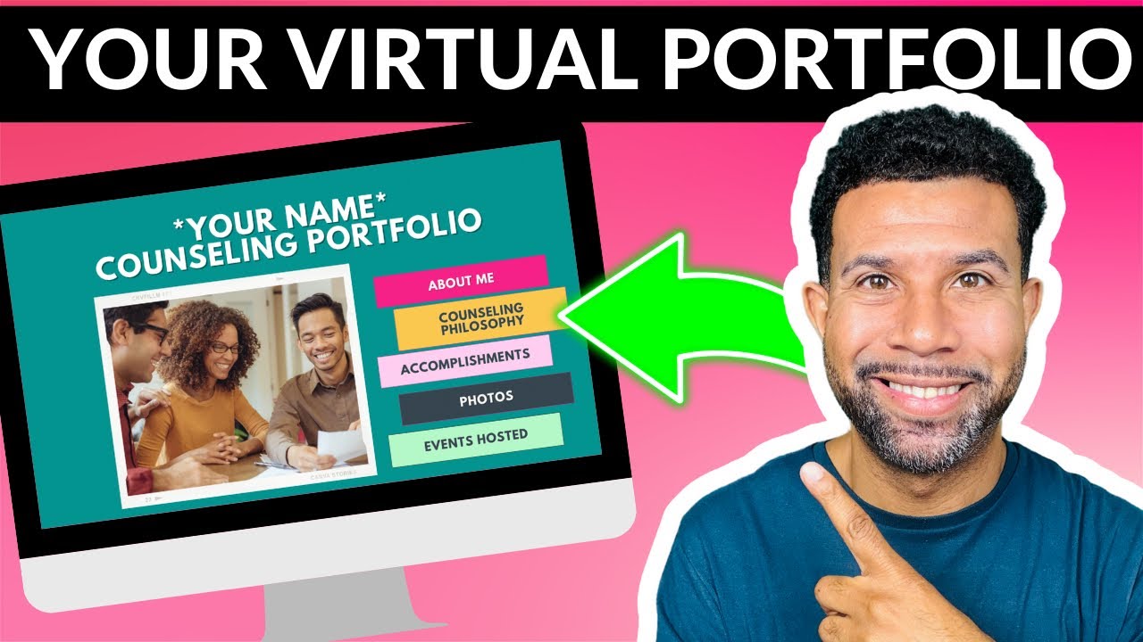 How to Edit Your Virtual Portfolio Template - YouTube