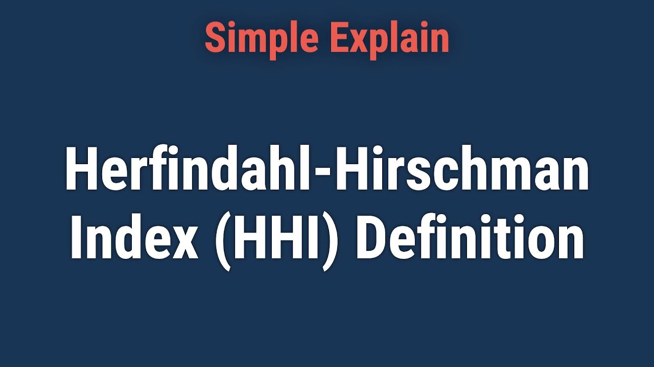 How Do I Interpret the Herfindahl-Hirschman Index (HHI)? - YouTube