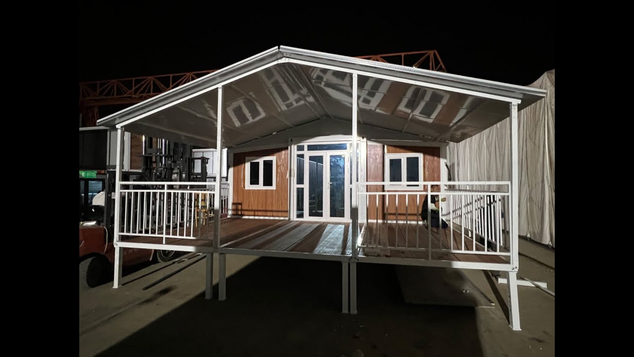 3.5m veranda and roof installation - YouTube