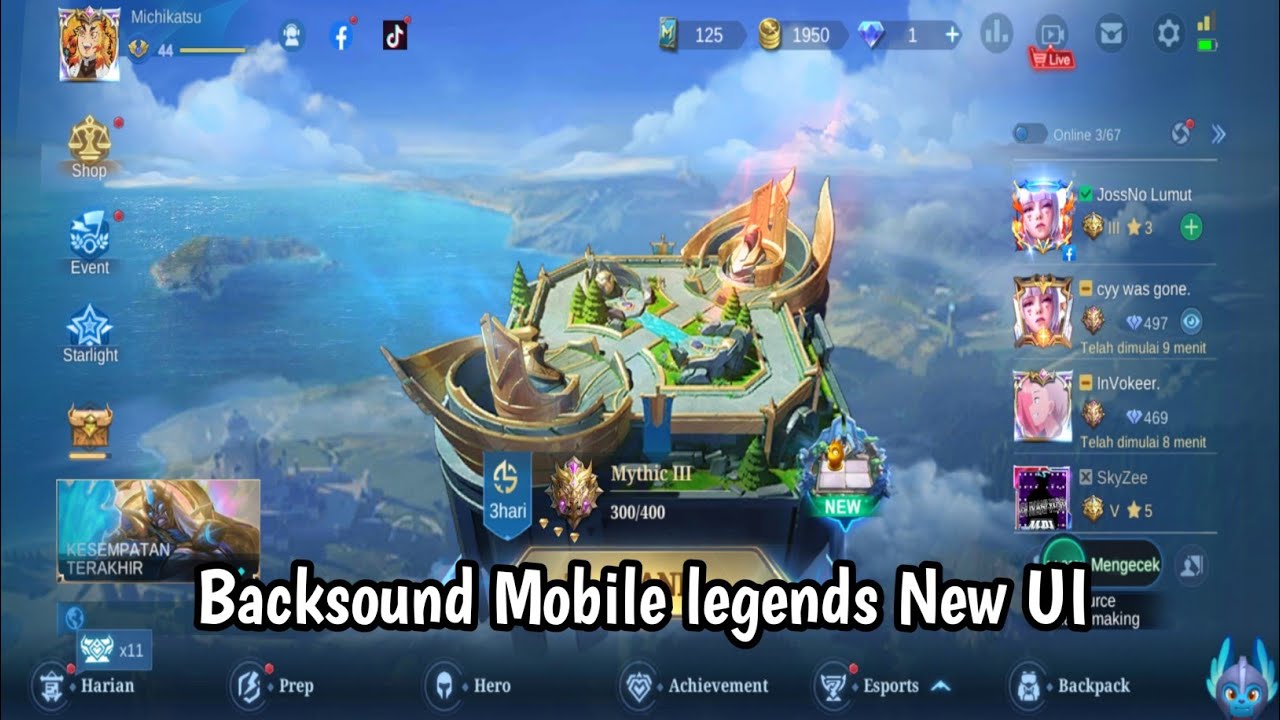 Backsound Mobile legends UI terbaru 2021 - YouTube