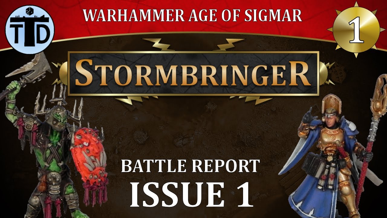 Warhammer Age of Sigmar: Stormbringer Issue 1 Battle Report! - YouTube