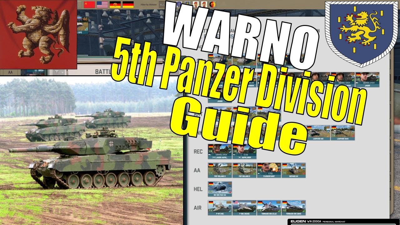 5th Panzer Division | WARNO Guide - YouTube