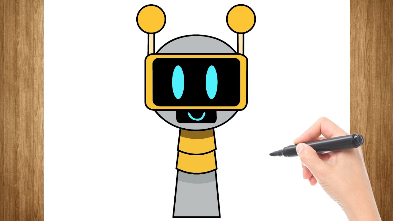 How To Draw Fun Bot from Incredibox Sprunki - YouTube
