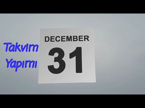 2021 Yılı Takvim Yapımı | Okul Öncesi Etkinlikler | Etkinlik Okulu