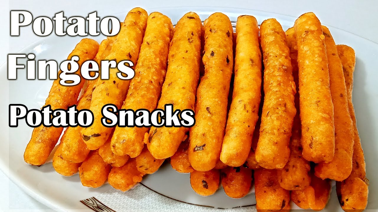 Potato Fingers - Easy Potato Fingers Recipe-Crispy Potato Fingers for ...