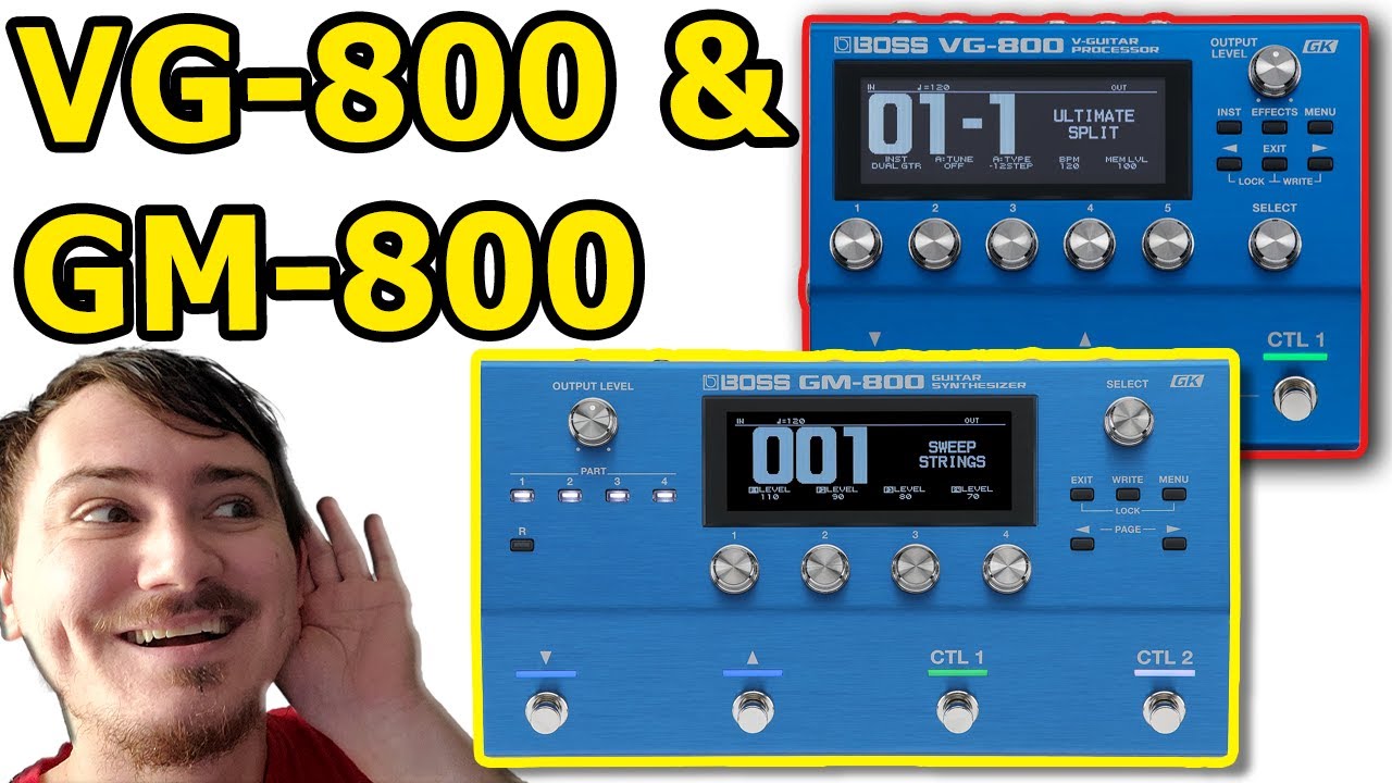 Boss VG-800 and GM-800 COMBINED, VG800 & GM800 Synth Tones - YouTube