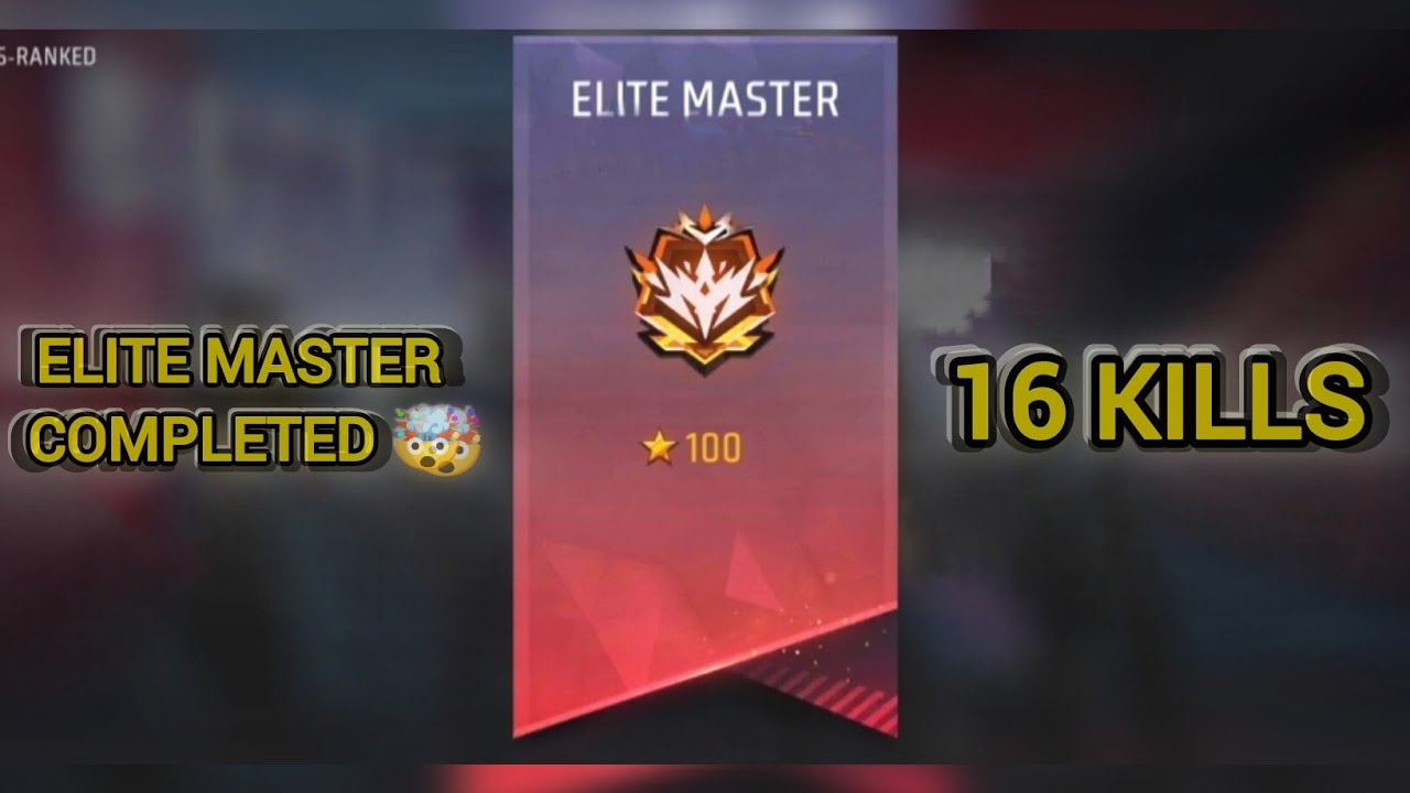 FINALLY ELITE MASTER COMPLETED 🤯| CS RANKED 👿| ELITE MASTER 🤯| FREE ...