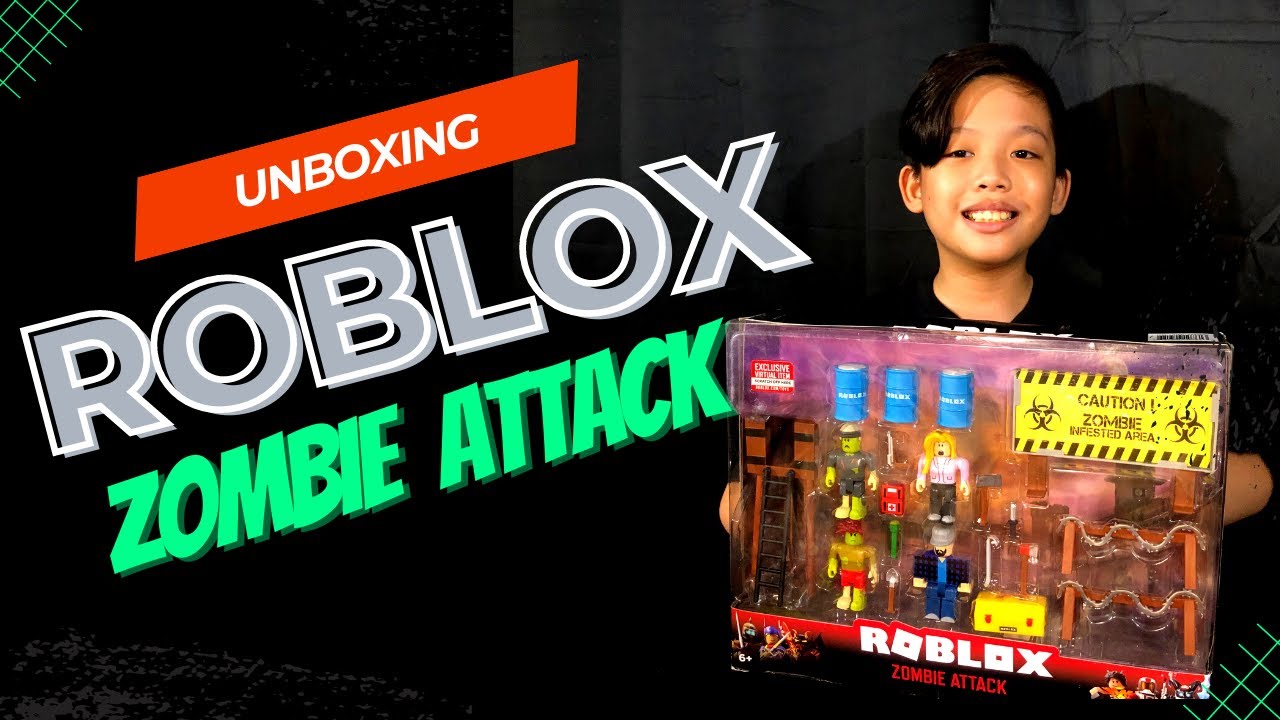 Unboxing Roblox Zombie Attack Set!! - YouTube