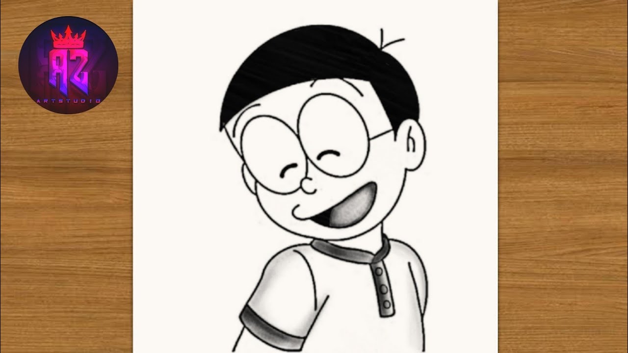 How to Draw Nobita from Doraemon || Easy drawing ideas for beginners ...