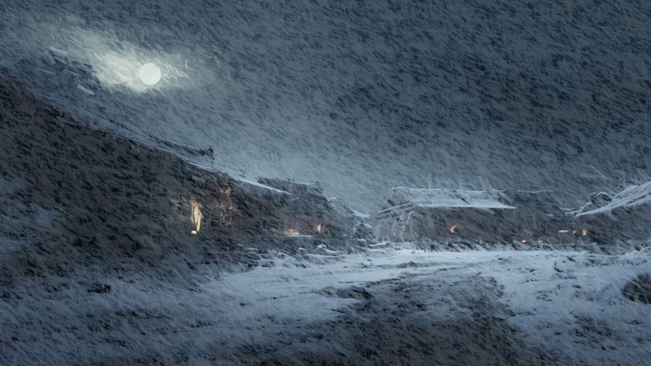 Howling wind sounds for sleep and relaxation | winter storm atmosphere ...