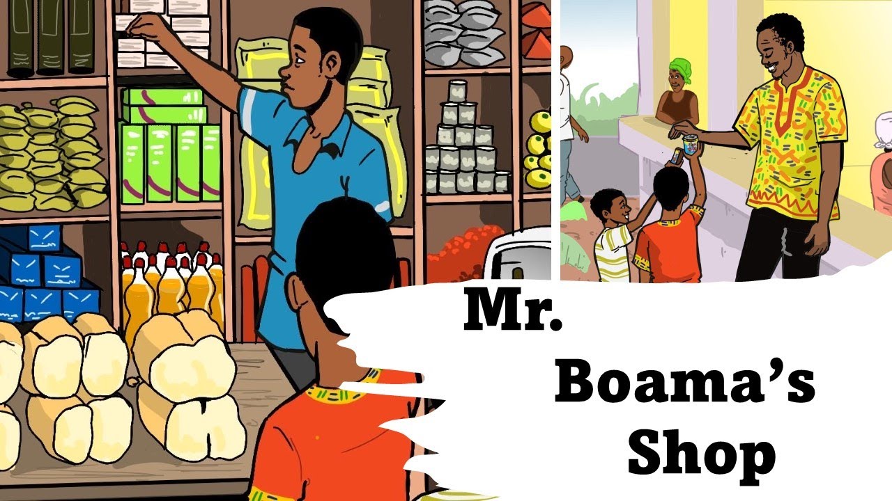 Mr. Boama's Shop | Story Time | Adwoa's Amazing World - YouTube