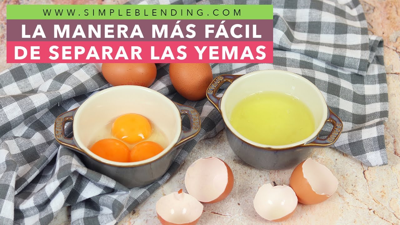 3 TRUCOS PARA SEPARAR LAS CLARAS DE LAS YEMAS | Cómo separar claras y ...