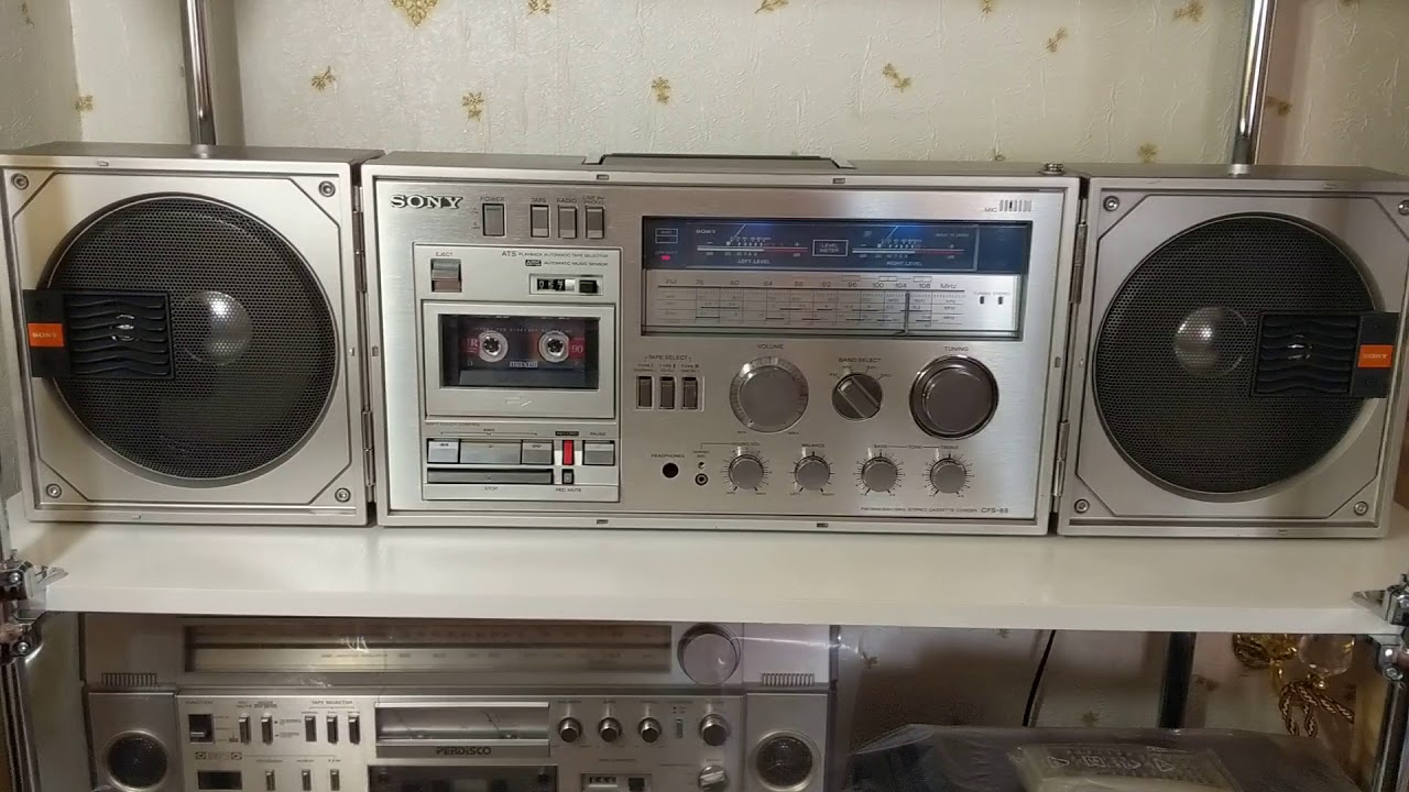 Японская магнитола SONY CFS-88 - YouTube