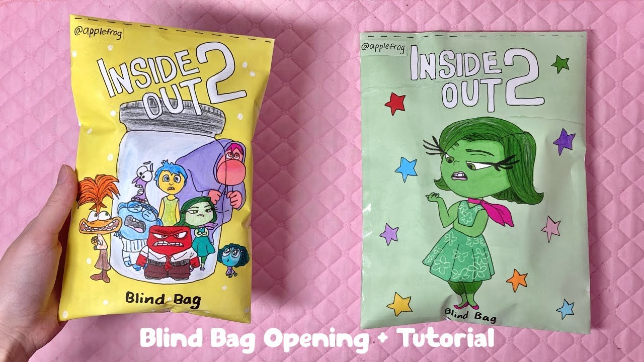 paper diy💛 INSIDE OUT 2 Blind Bags | ASMR | tutorial | applefrog - YouTube