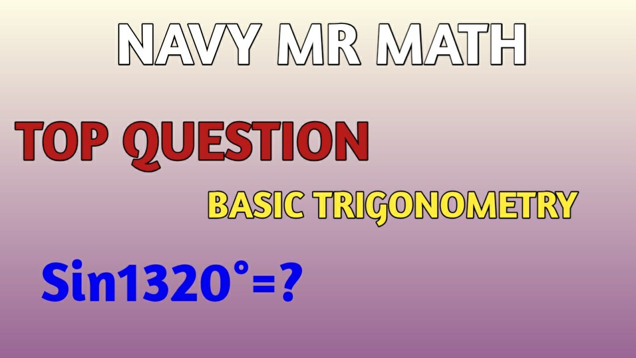 Trigonometry for navy mr - YouTube