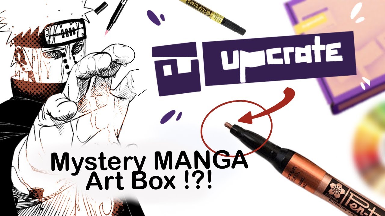 MANGA Themed Art Box!? // Upcrate UNBOXING!! // EmilyArts - YouTube