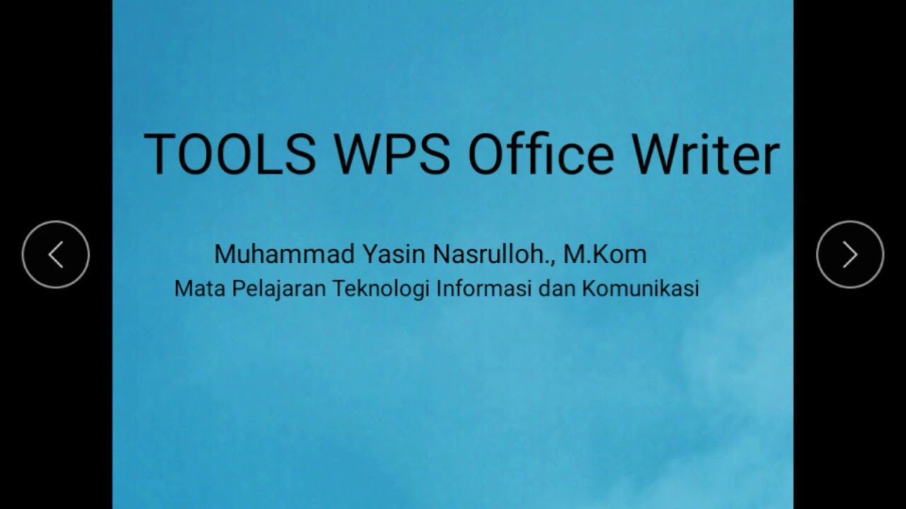 Fungsi Tools Pada WPS Office Document (Writer) - YouTube