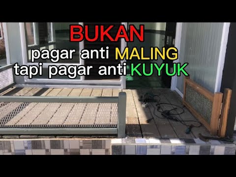 proses pemasangan pintu pagar mini depan rumah - YouTube